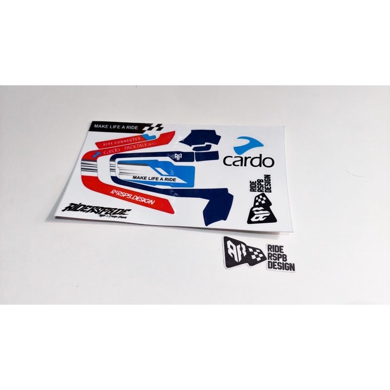 MAKE LIFE A RIDE - Garsin Intercom Cardo Packtal Bold Decal Sticker ...