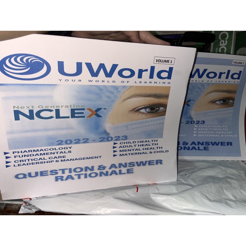 UWORLD Q&A RATIONALE NCLEX RN 2023-2022/2019 or 2022-2021 | Shopee ...