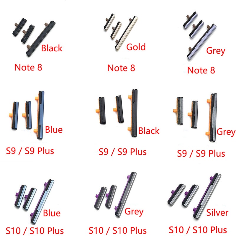 New Volume Button + Power On / Off Side Key Button Set For Samsung Note ...