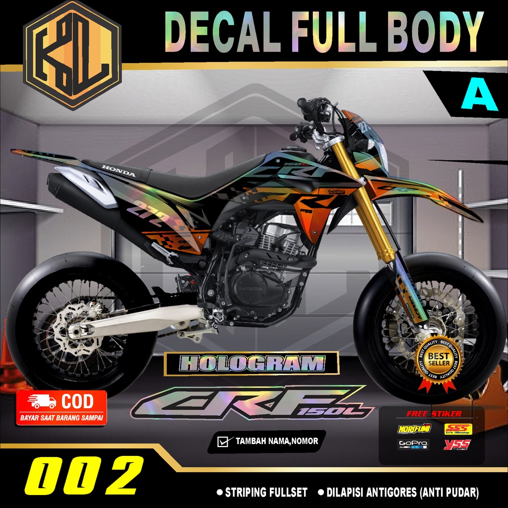 Variations Of Custom Decal CRF 150l Sticker Fullbody-Dekal Sticker CRF ...