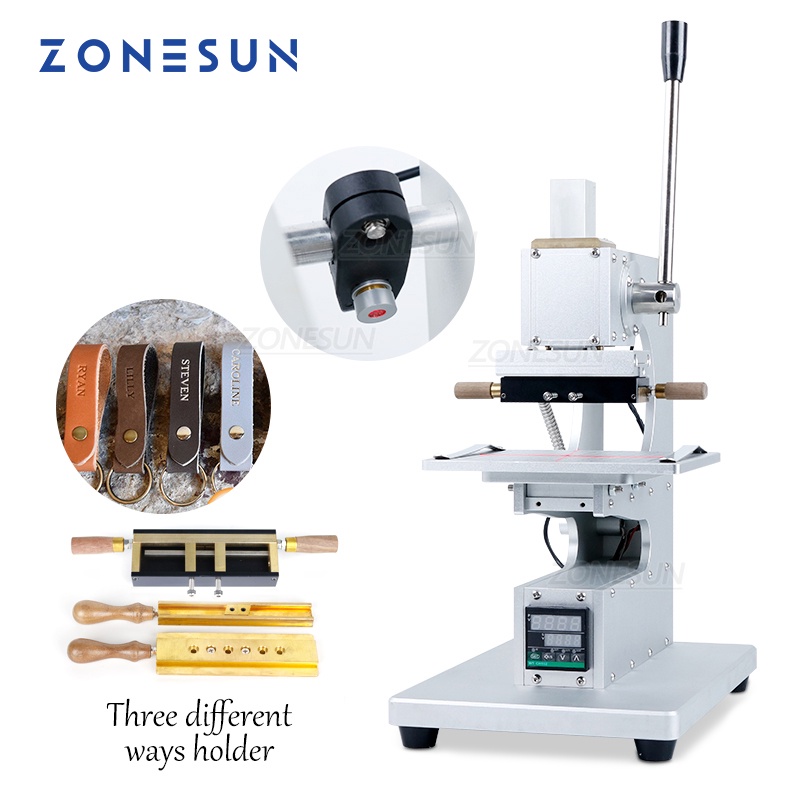 ZONESUN Custom Letter Hot Stamping Machine With Infrared Locator For ...