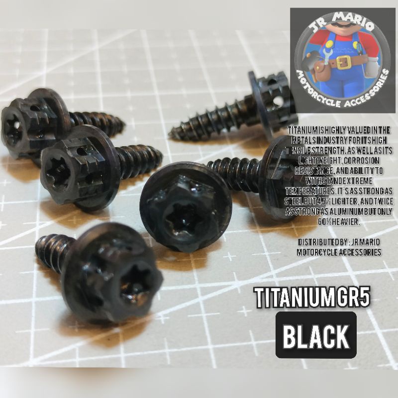 TITANIUM GR5 BLACK BODY BOLTS SALAYA HEAD | Shopee Philippines