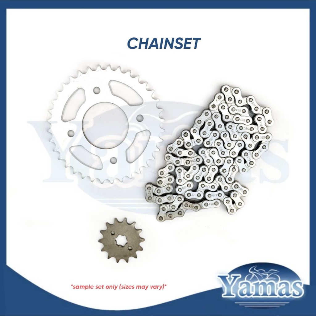MOTORCYCLE PARTS CHAIN & SPROCKET SET XRM/WAVE125,C100/DREAM MOTORCYCLE ...
