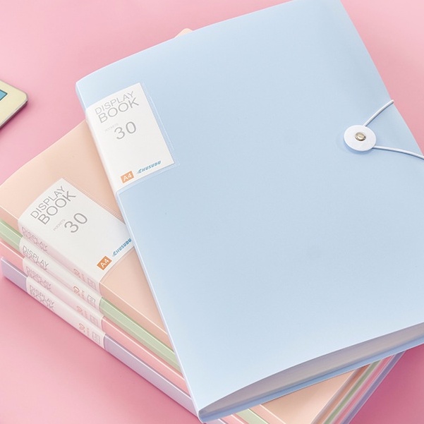 Clear Book Long/A4 Display Book Folder File Organizer Presentation Book ...