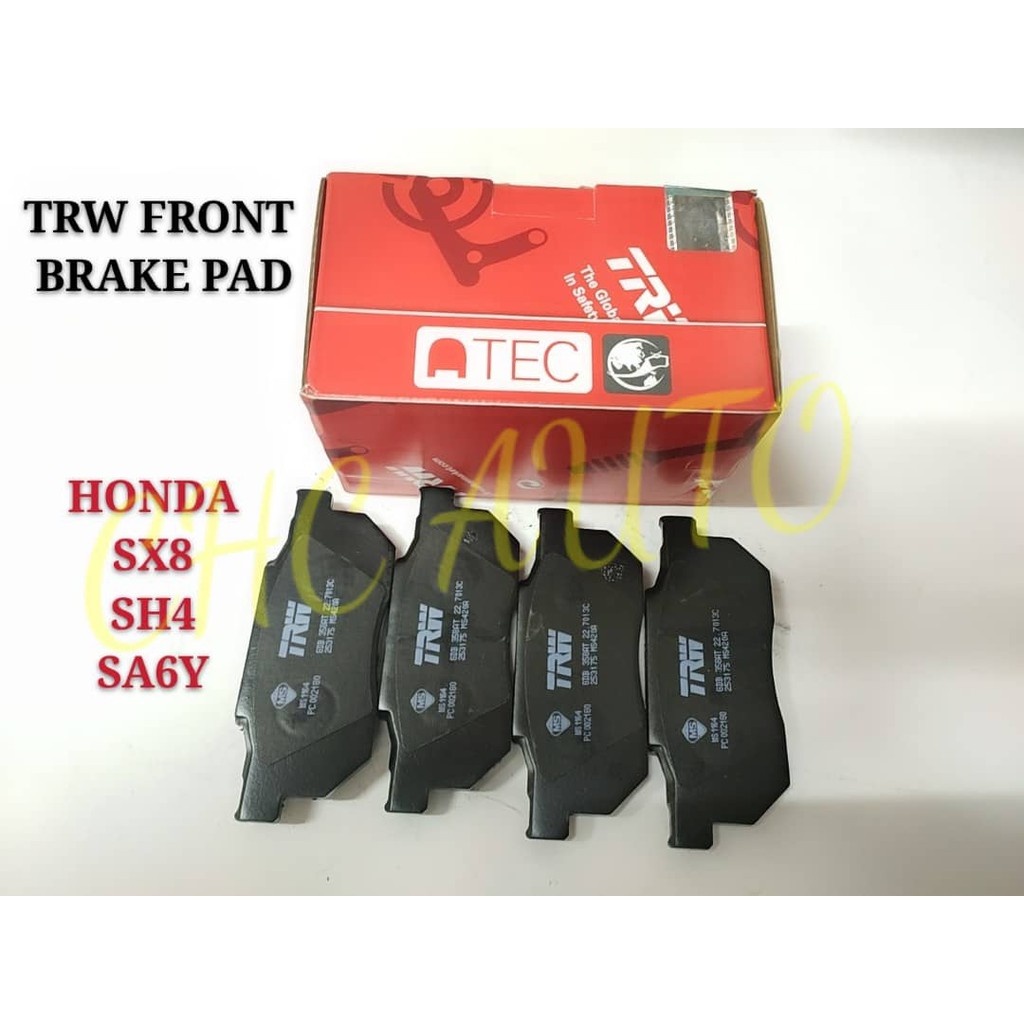 BRAKE PAD FRONT HONDA Accord SA6,SA6Y, Civic SH4,City SX8, Prelude SB0 ...