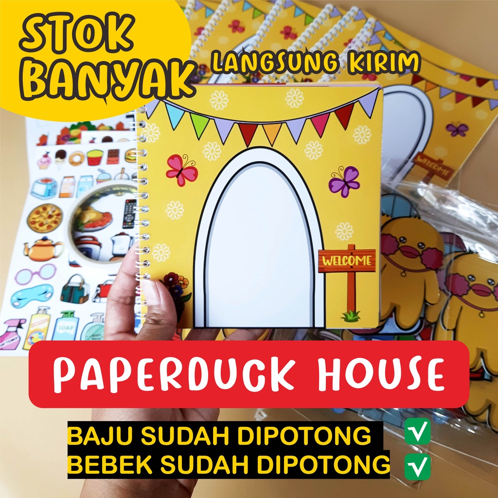 Paperduck duck house, viral duck toy, disassembled toy, quiet book ...