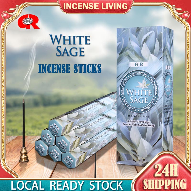 GR White Sage Incense Sticks (20 Sticks Per Box) | Shopee Philippines