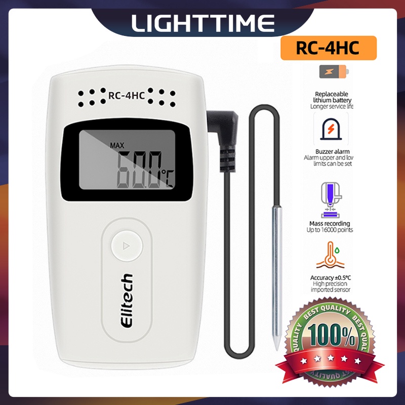 RC-4HC Digital Temperature Data Logger 16000 Point Recorder Alarm Function High Precision ...