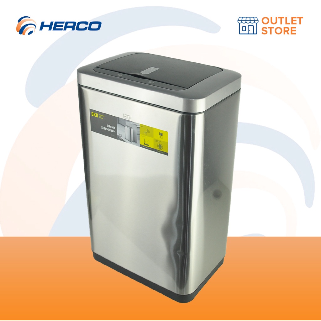 EKO 30L Bravia Motion Sensor Trash Can - Soft Close Lid # Ek9233Mt-30L (Dented) | Shopee Philippines