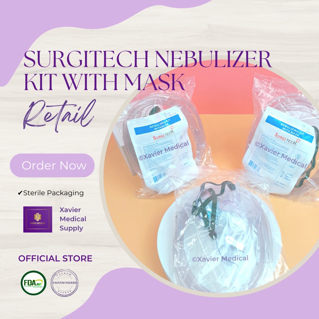 SURGITECH Nebulizing Kit w/Mask (NEB MASK) Retail (Sold per kit ...