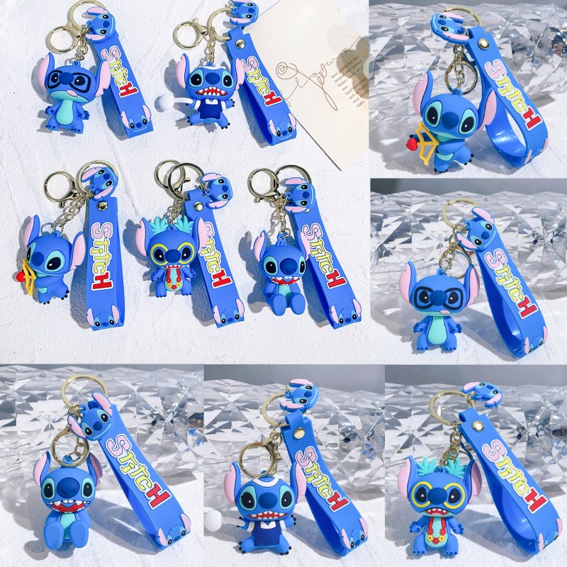 Cute Stitch Keychain For Bag Birthday Gift Couple Keychain Backpack ...