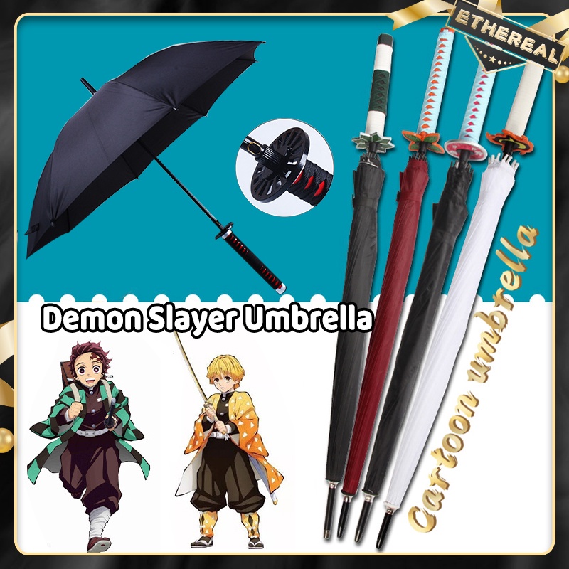 Umbrella 8 ribs Demon Slayer Umbrella Tanjiro Giyu Zenitsu Giyu ...