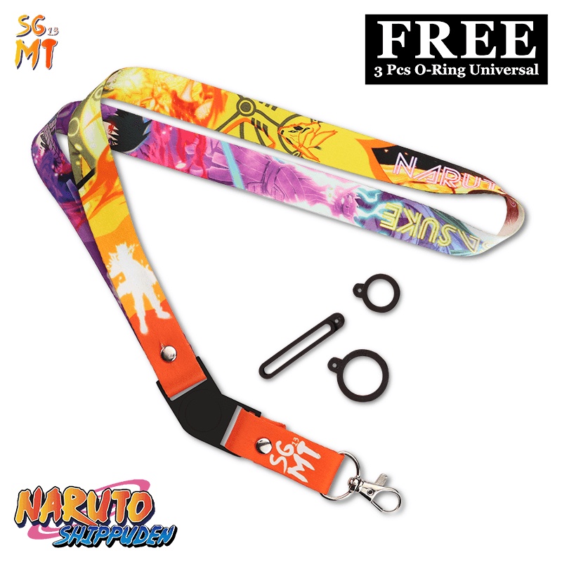 GANTUNGAN Lanyard Sigmat13 Hanger id card Printing name tag Naruto ...