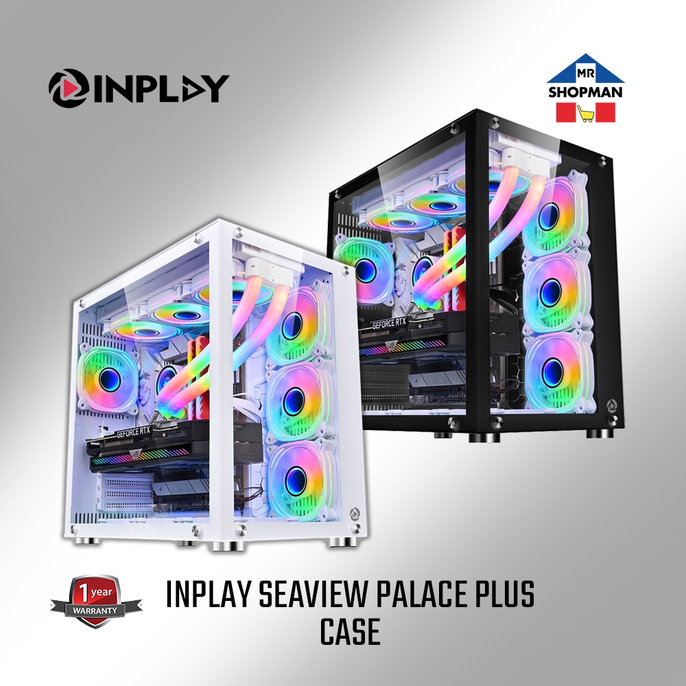 Inplay Seaview Palace Plus ATX Tempered Glass Desktop Pc Case | Shopee ...