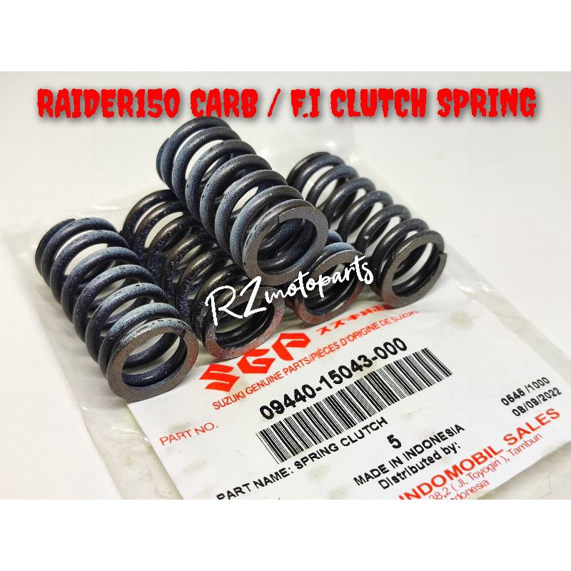 RAIDER150 CLUTCH SPRING (5PCS SET) SGP ORIGINAL | Shopee Philippines