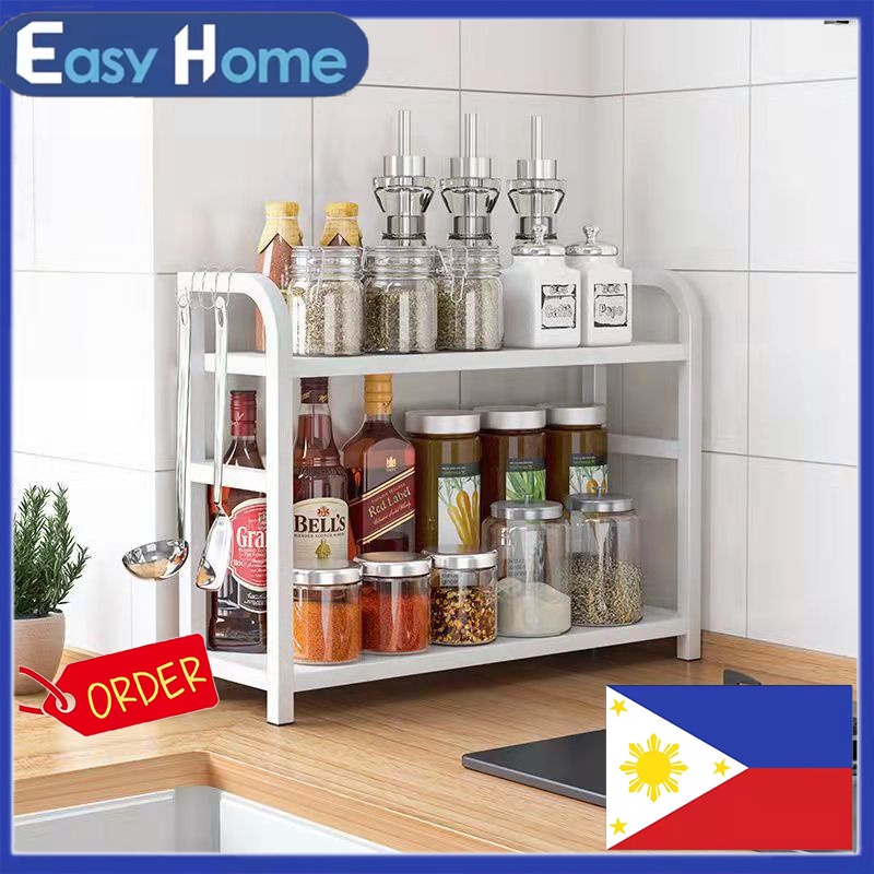 COD 2 and 3Tier Spice Rack Condiment Seasoning Storage Organizer For ...