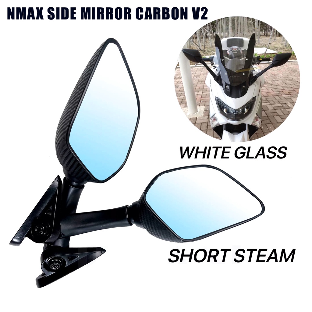 Yamaha Nmax Side Mirror Carbon v2 Short Stem | Shopee Philippines
