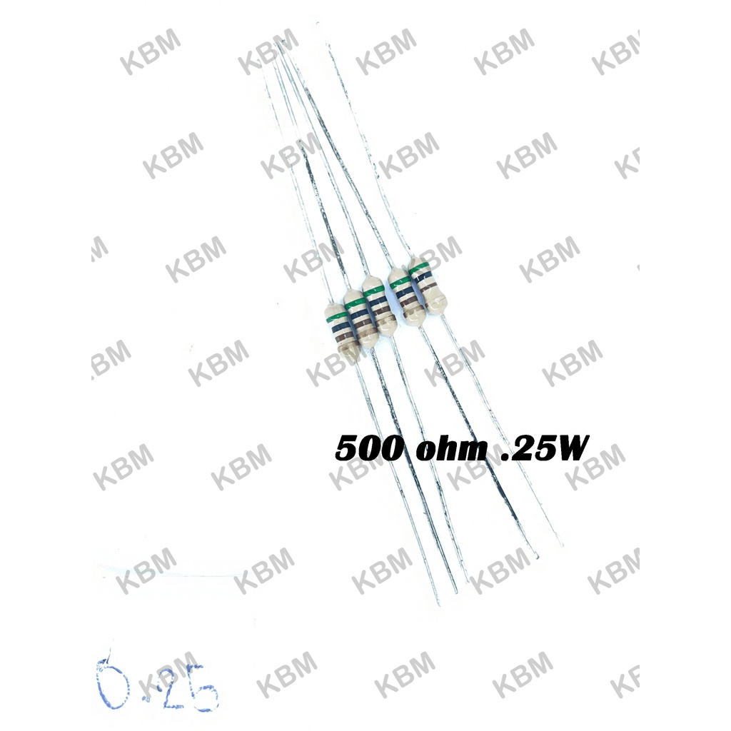Resistor 500ohm 0.25W 0.5W 1W 2W 5W 0.1% 1% 5% | Shopee Philippines