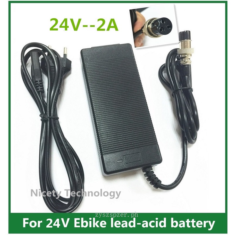 24 Volt 2A 48W Scooter Battery Charger for Razor Electric Scooter E100 E150 E200 E225S E300 ...