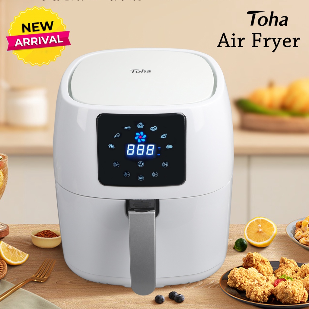 Air Fryer Toha 5L detachable basket and pot air fryer kitchen use ...
