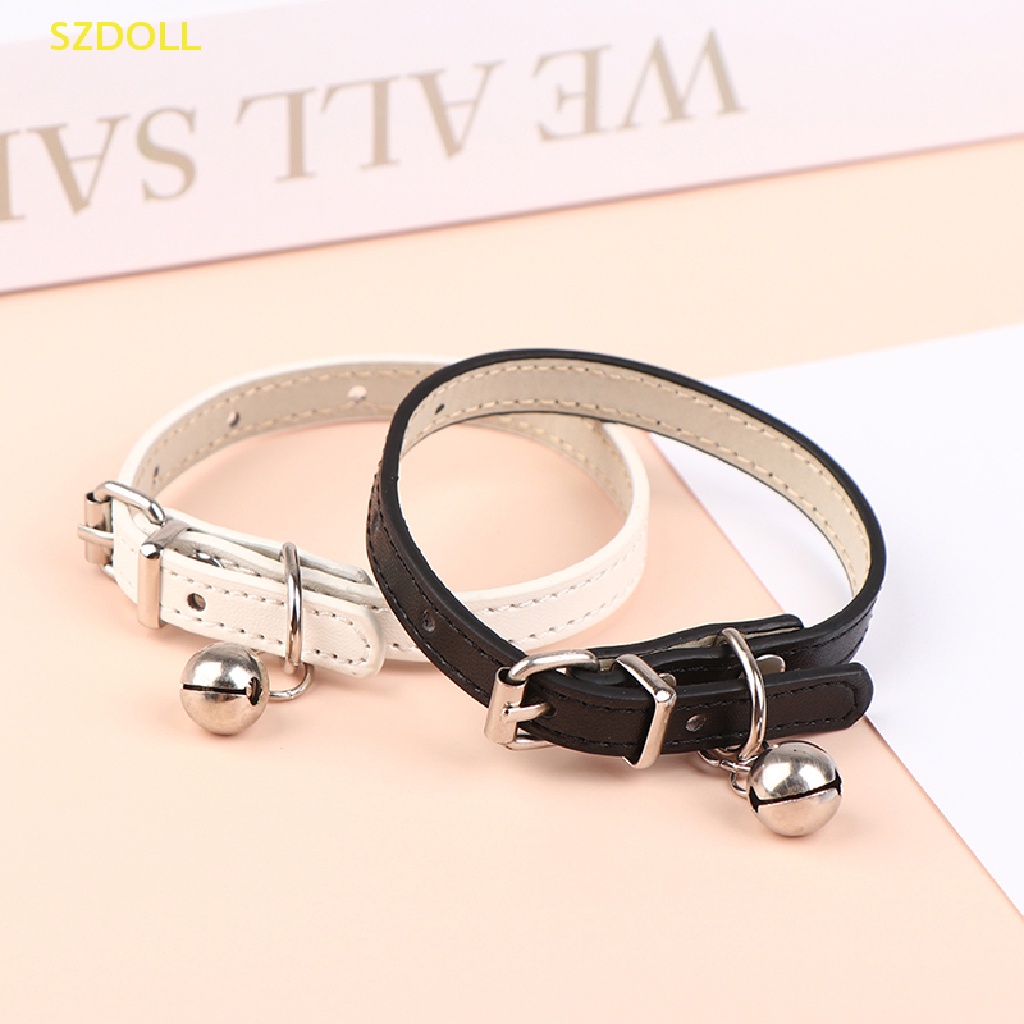[cxSZDOLL] 1Pc 20cm Cotton Doll Leather Collar Bell Star Idol Doll Accessories Photo Props DOM ...
