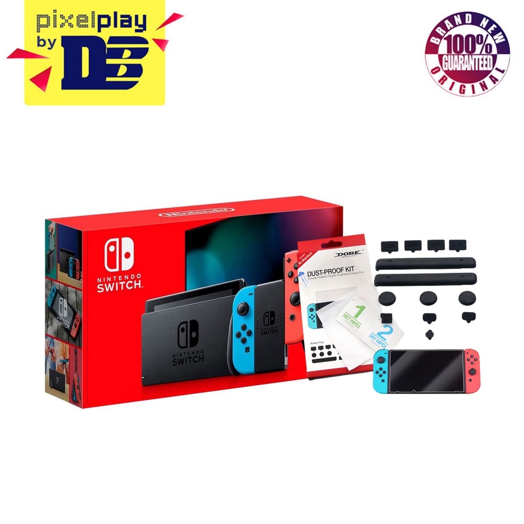 Nintendo Switch Console Refresh V2 With Grey Joycon | NSW Dobe Dust ...