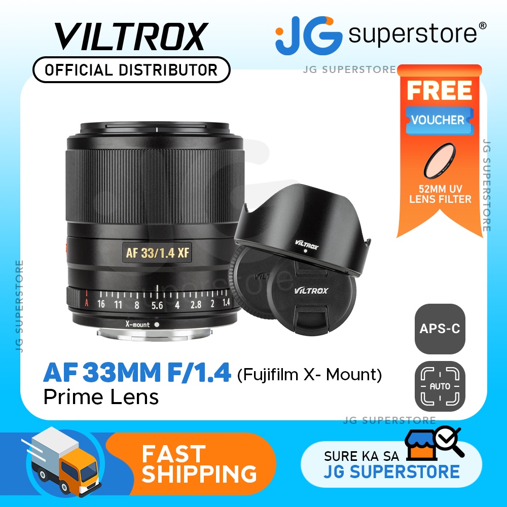 Viltrox Af 33mm 1 4 Xf Prime Autofocus Lens For Fuji X Mount Mirrorless