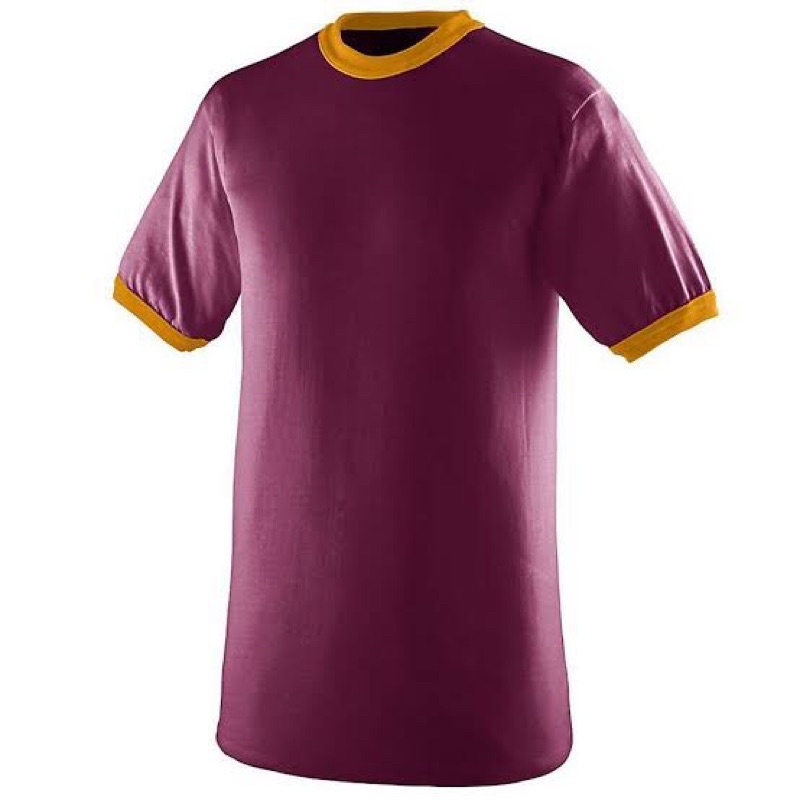 Retro Classic Plain Ringer T-Shirt | Shopee Philippines