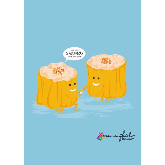 SIOMAI Food Theme Wall Decor A4 Size Laminated | Shopee Philippines