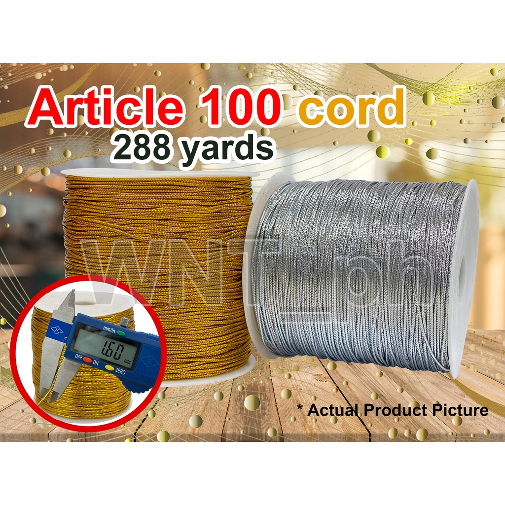 WENDY Metallic Cord Article #100 (per roll 288 yards) Tag Gift Wrap ...