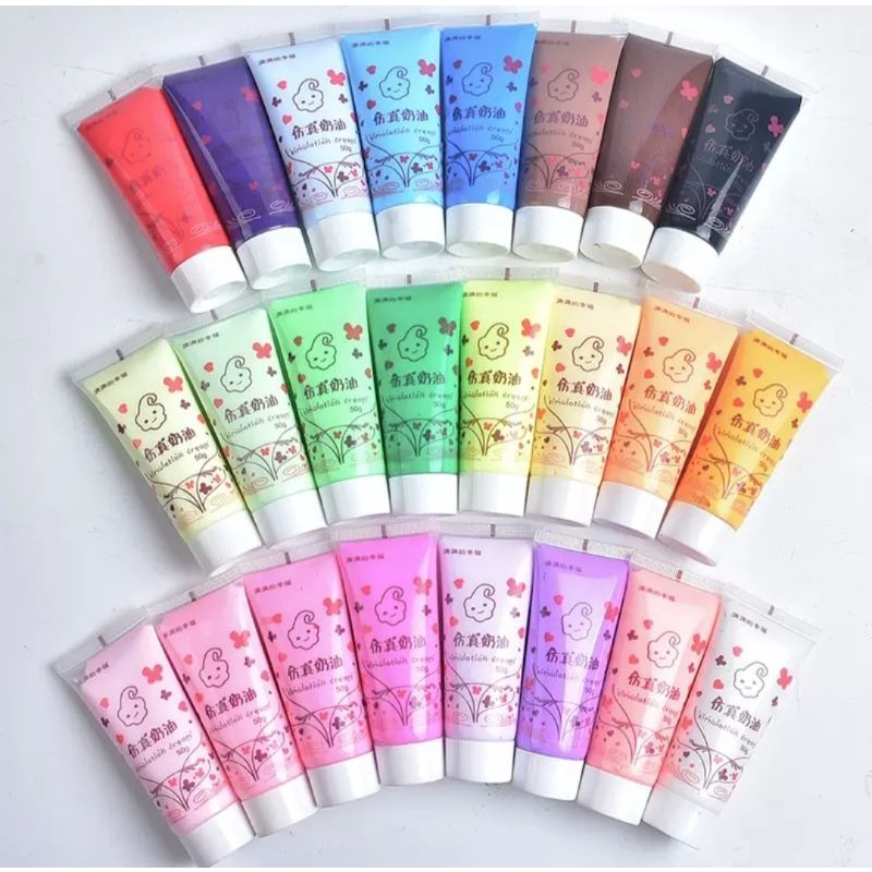 Imitation Cream 50ml Silicon whip cream Deco Cream Deco sauce Silicone ...