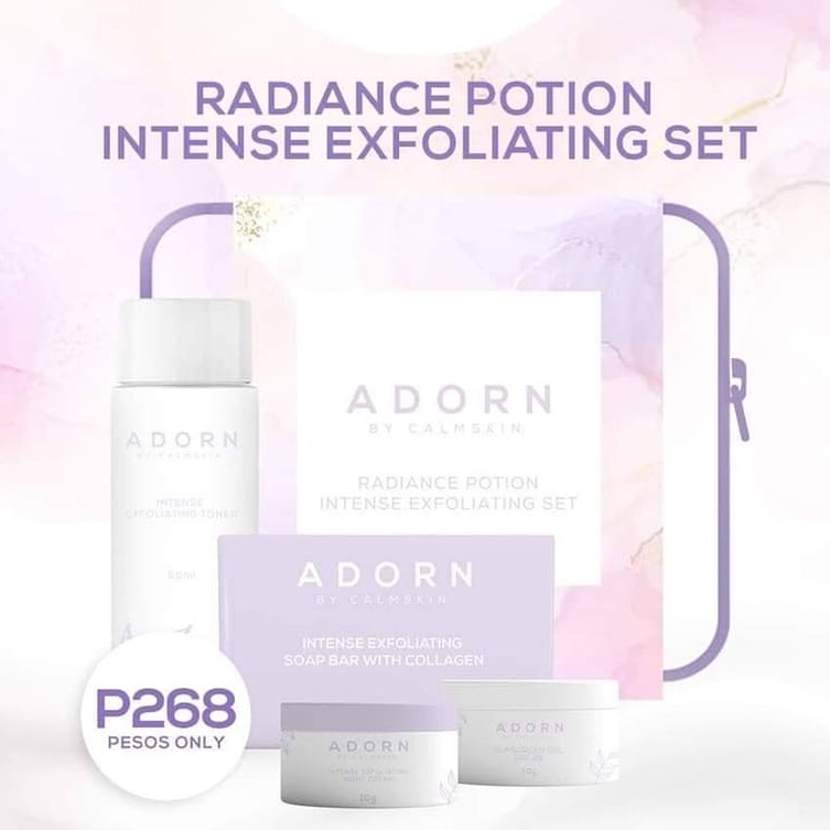Adorn Radiance Potion Intense Exfoliating Set | Shopee Philippines