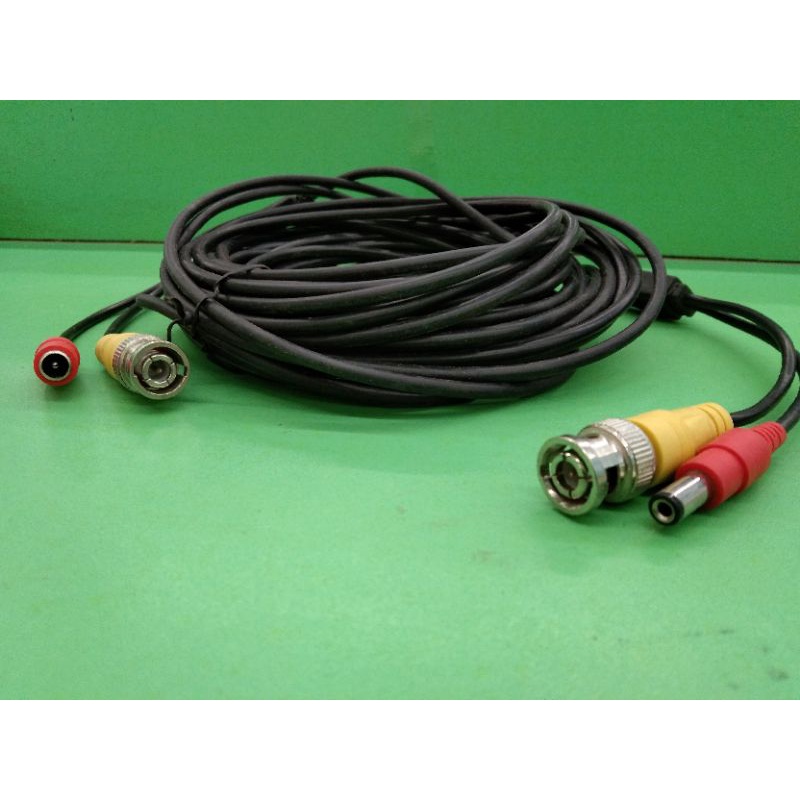 GF29203 10M COAXIAL CABLE BNC/DC (SIAMESE CABLE FOR CCTV) | Shopee ...