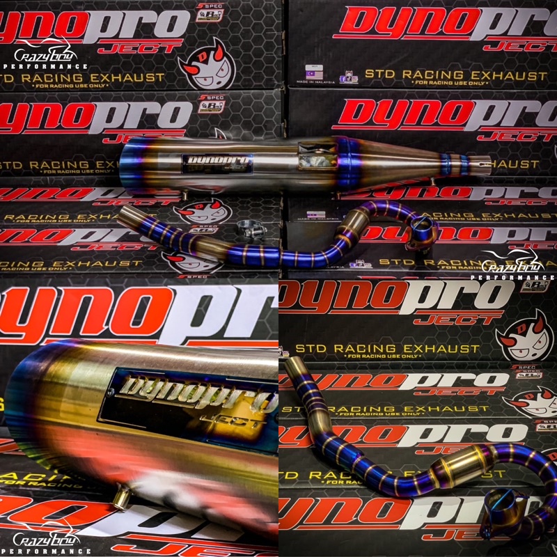 DYNOPRO WAVE 125 SUPRA TITANIUM STANDARD OPEN EXHAUST 25MM W125 W125S ...