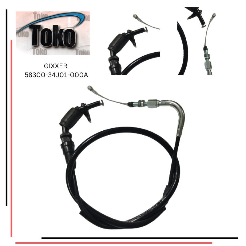 Motorcycle Throttle Cable - GIXXER, XTZ125, ADDRESS, DIO, GY6/KYMCO125 ...