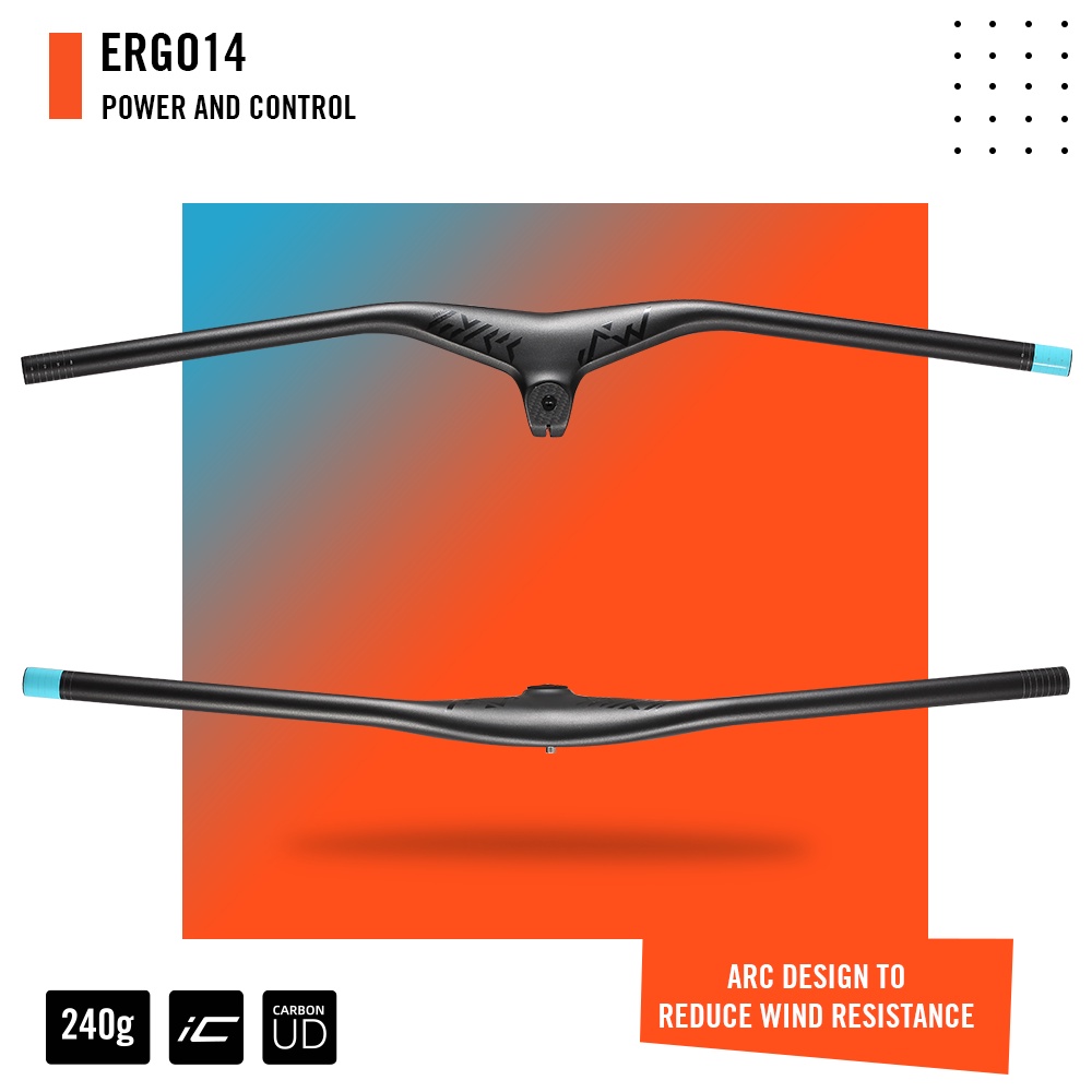 2025 RYET MTB Integrated Handlebar Carbon Rise 800mm -7 Degrees XC ...