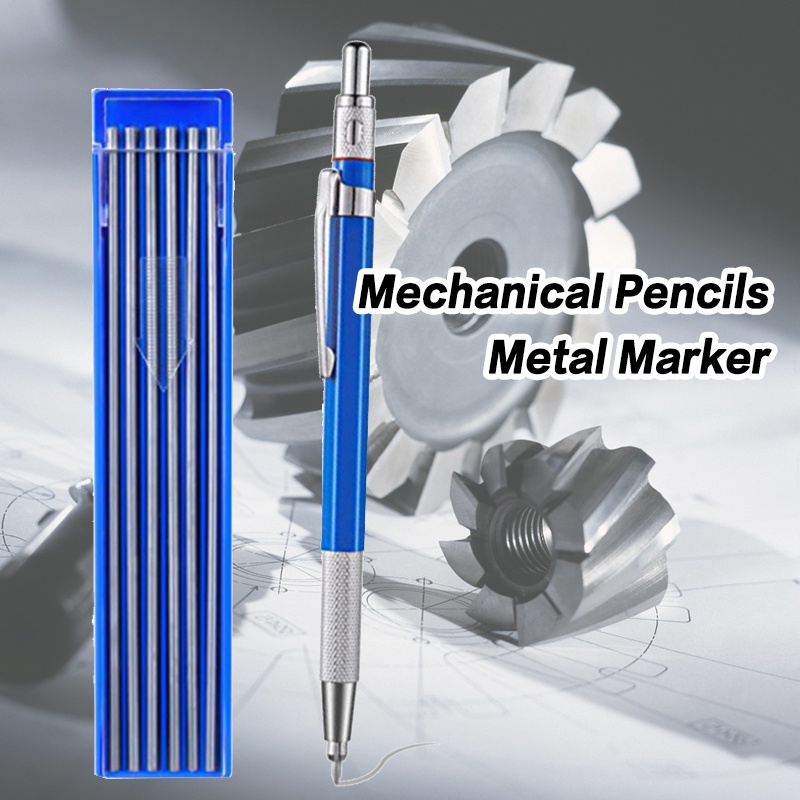1SET Metal Marker Pencils Mechanical Metal Solid Carpenter Pencil ...