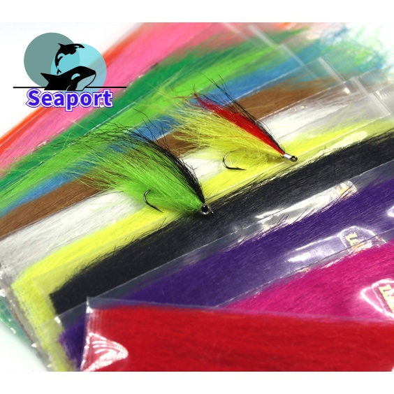 Furabou Craft Fur Soft Synthetic Fiber Tail Streamer Tail Wing Fly ...