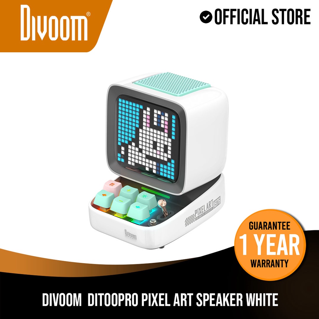 Divoom Ditoo Pro Pixel Art Speaker White | Shopee Philippines