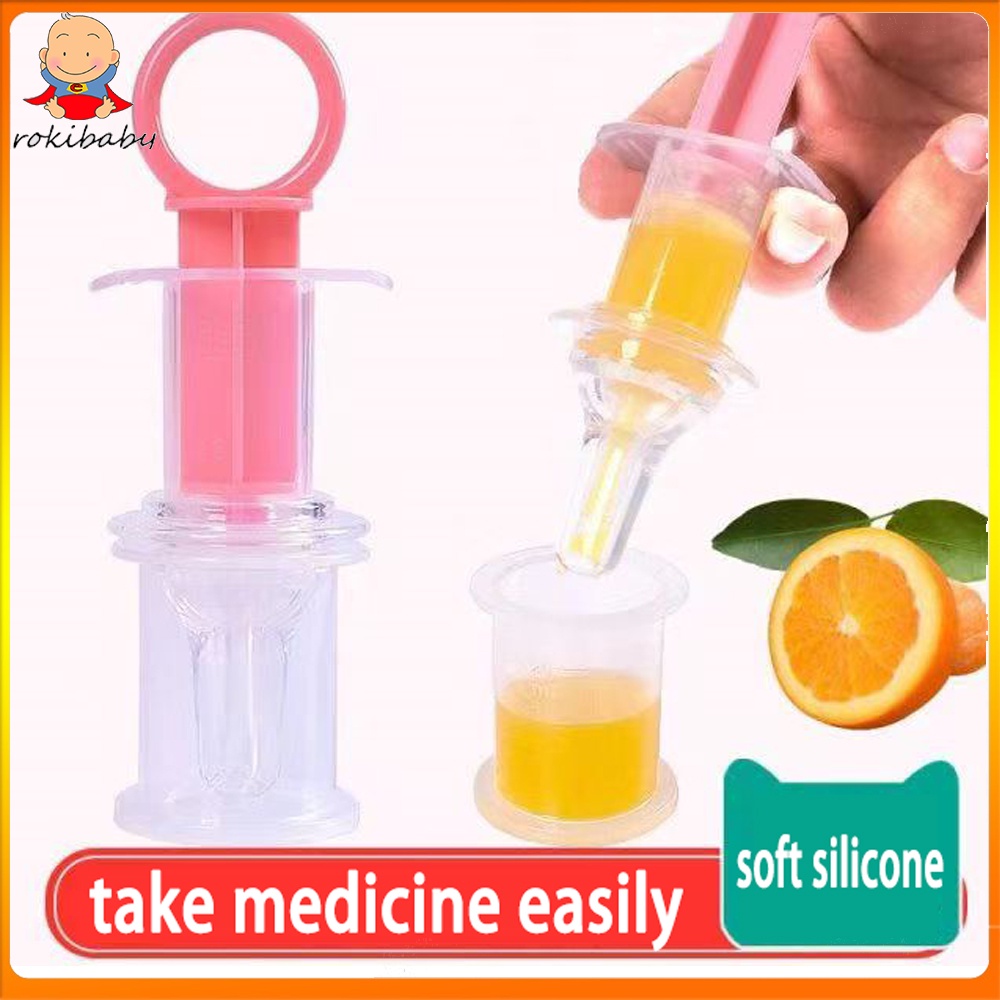Rokibaby Baby Pacifier Feeder Syringe Type Baby Feeder Fruit Feeder ...