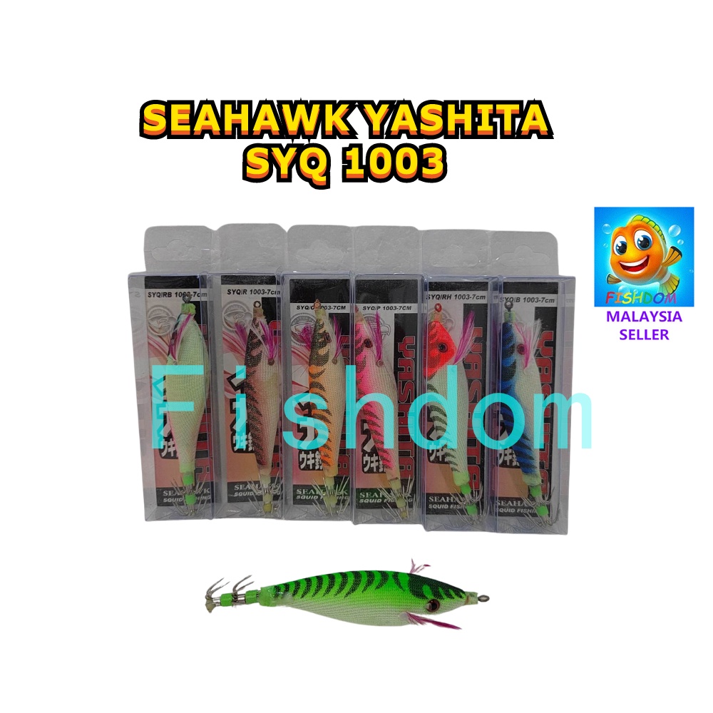 FISHDOM SEAHAWK YASHITA SYQ 1003 FISHING LURE BELACAN SOTONG SQUID ...