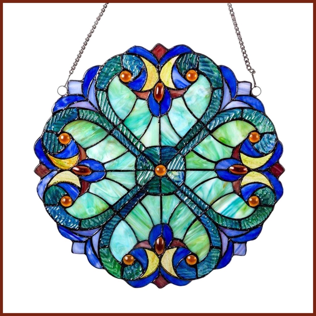 Glass Window Hanging 2D Acrylic Hanging Decor for Living Room Stained ...