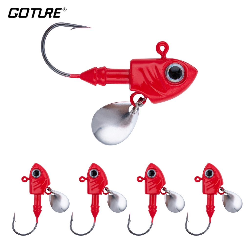 Goture Fishing Hooks Lead Head Hook Set 5 Pcs | Shopee Philippines