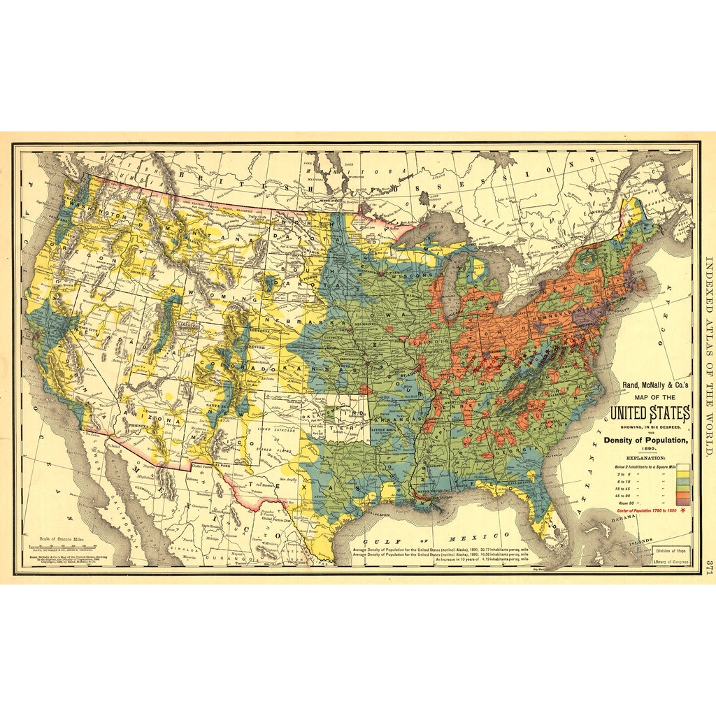 Antique Style USA Map Wall Chart Map of The United States of America ...