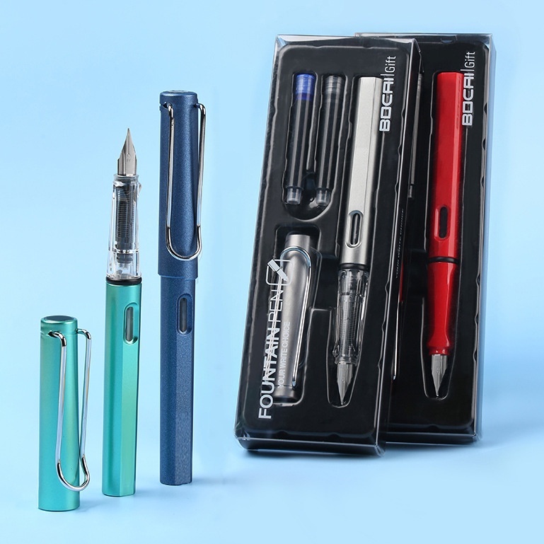 fountain pen set Replacable ink case writing School office supplies ...