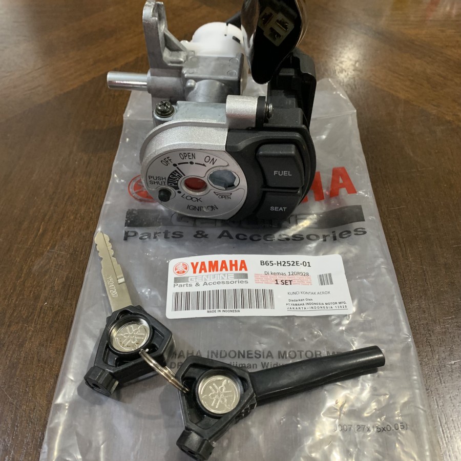 B65 Ignition KEY ASSY KEYSET AEROX 155 KEY SET Front Rear Complete KIT ...
