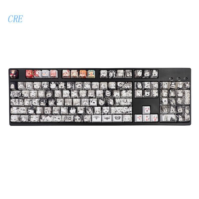 CRE Durable PBT Keycaps 108 Keys Ink Sublimation Keycap Replacement ...
