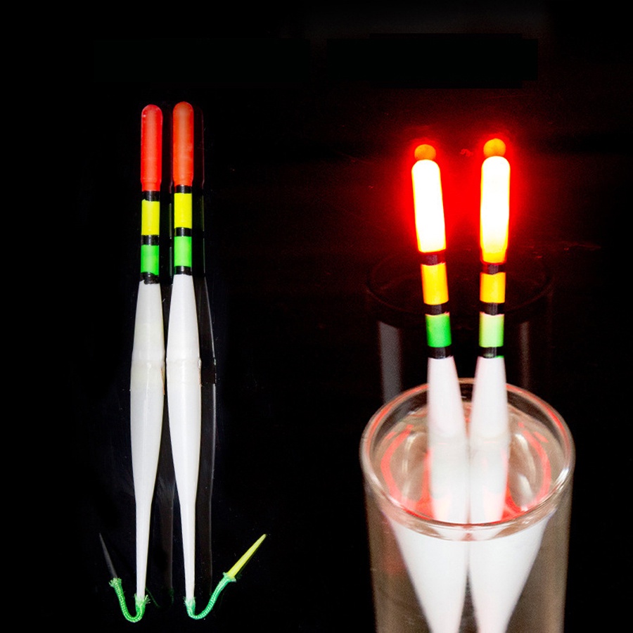 CREEKMOON 10Pcs Brighten Into Water Night Fishing Floats Electronic LED ...