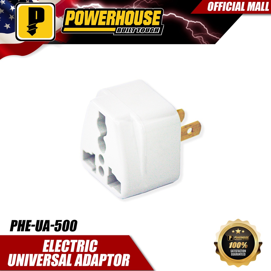 [SOLD PER PIECE] Powerhouse Electric Universal Adaptor 15A 250V 100% ...