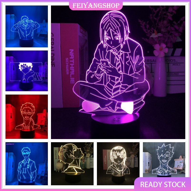Anime Haikyuu Character 3D Light Hinata Shouyou Kenma Kozume Night LED ...